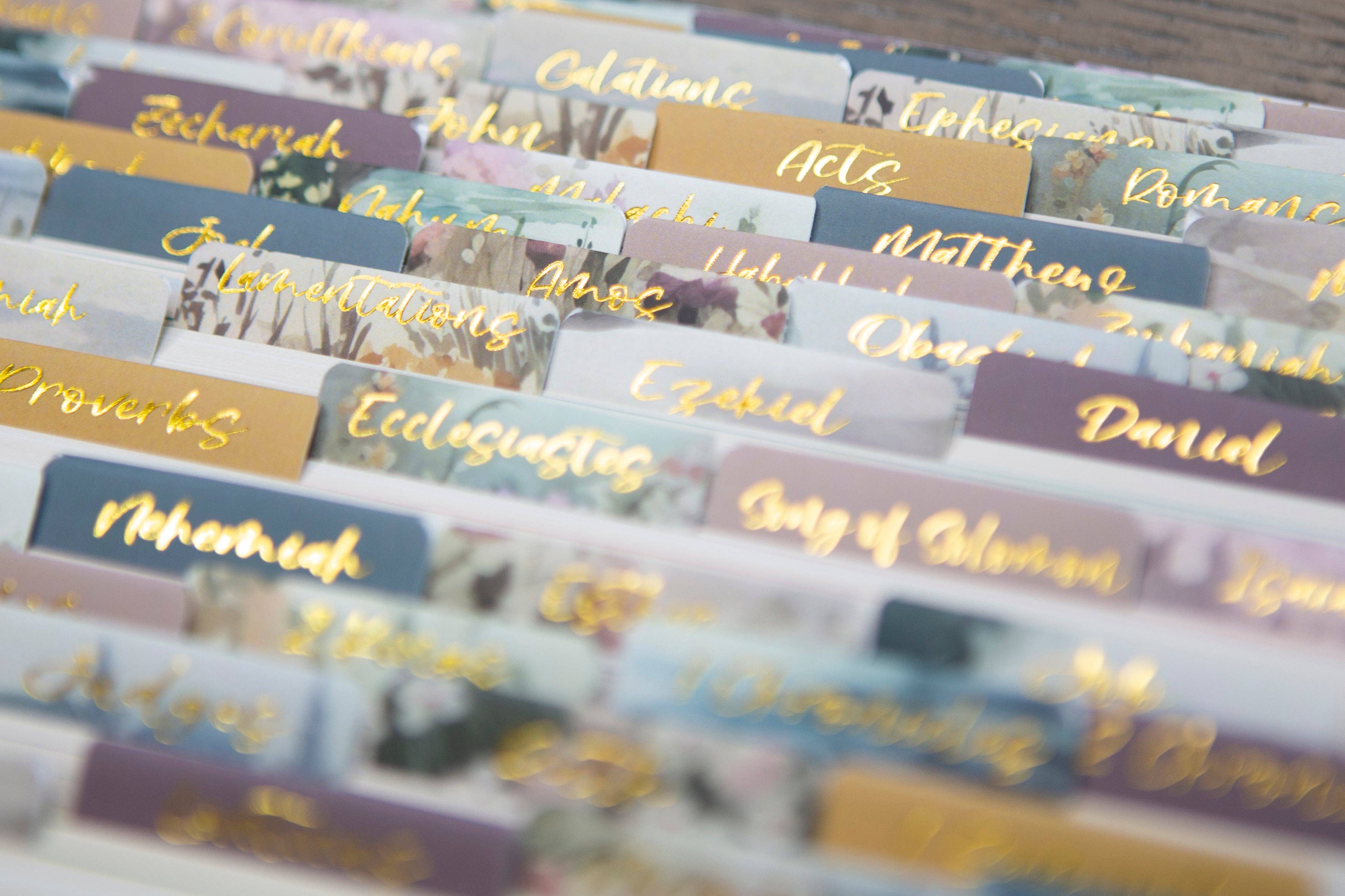 Pretty Bible Book Tabs | Bible Tabs – Bloom West Boutique